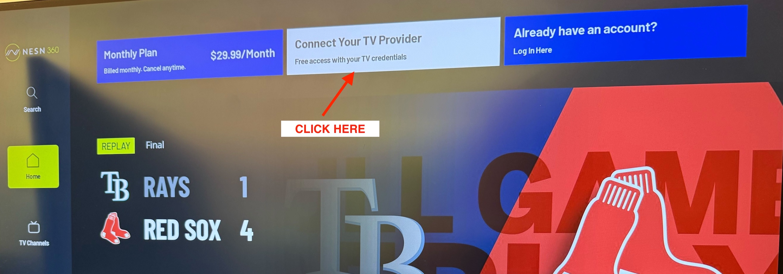 How Do I Log in with My TV Provider? – NESN